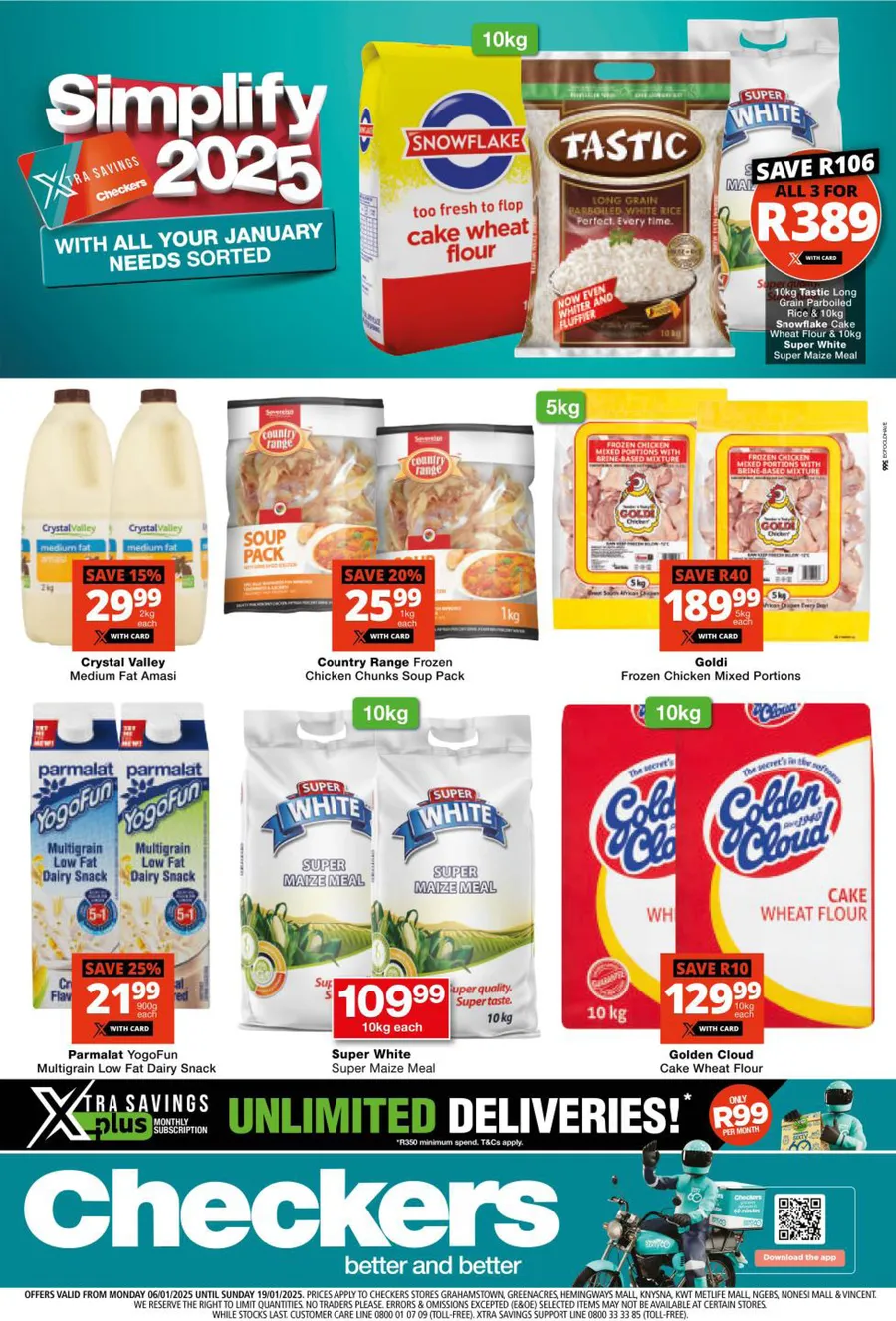 Checkers Eastern Cape : Xtra Savings (06 January - 19 January 2025) — m ...
