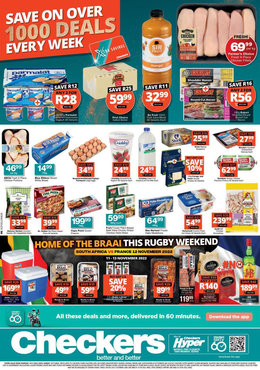 Checkers Eastern Cape : Rugby Weekend (10 November - 13 November 2022 ...