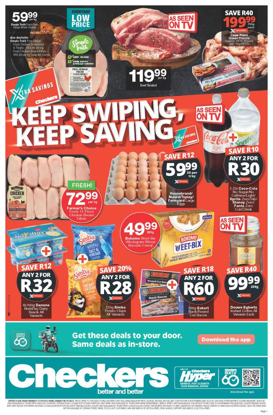 Checkers Eastern Cape : Xtra Savings (17 October - 06 November 2022 ...