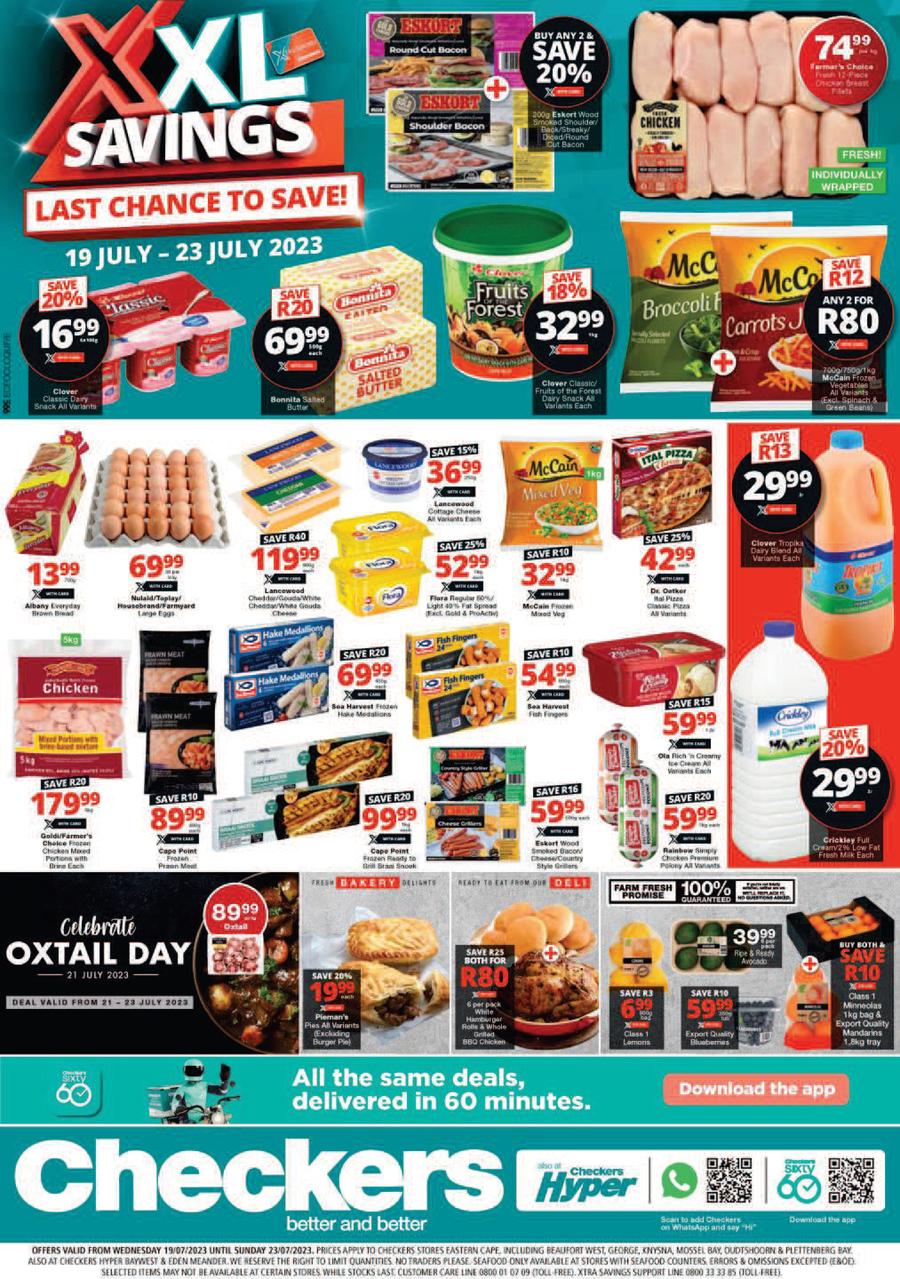 Checkers Eastern Cape : XXL Savings (19 July - 23 July 2023) — m.guzzle ...