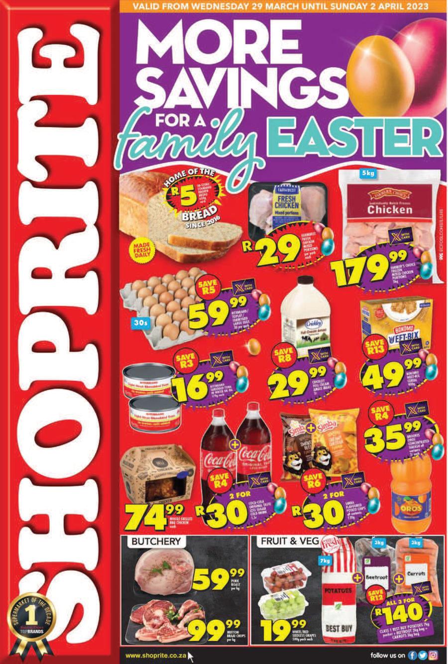 Shoprite Eastern Cape : More Savings For A Family Easter (29 March - 2 ...
