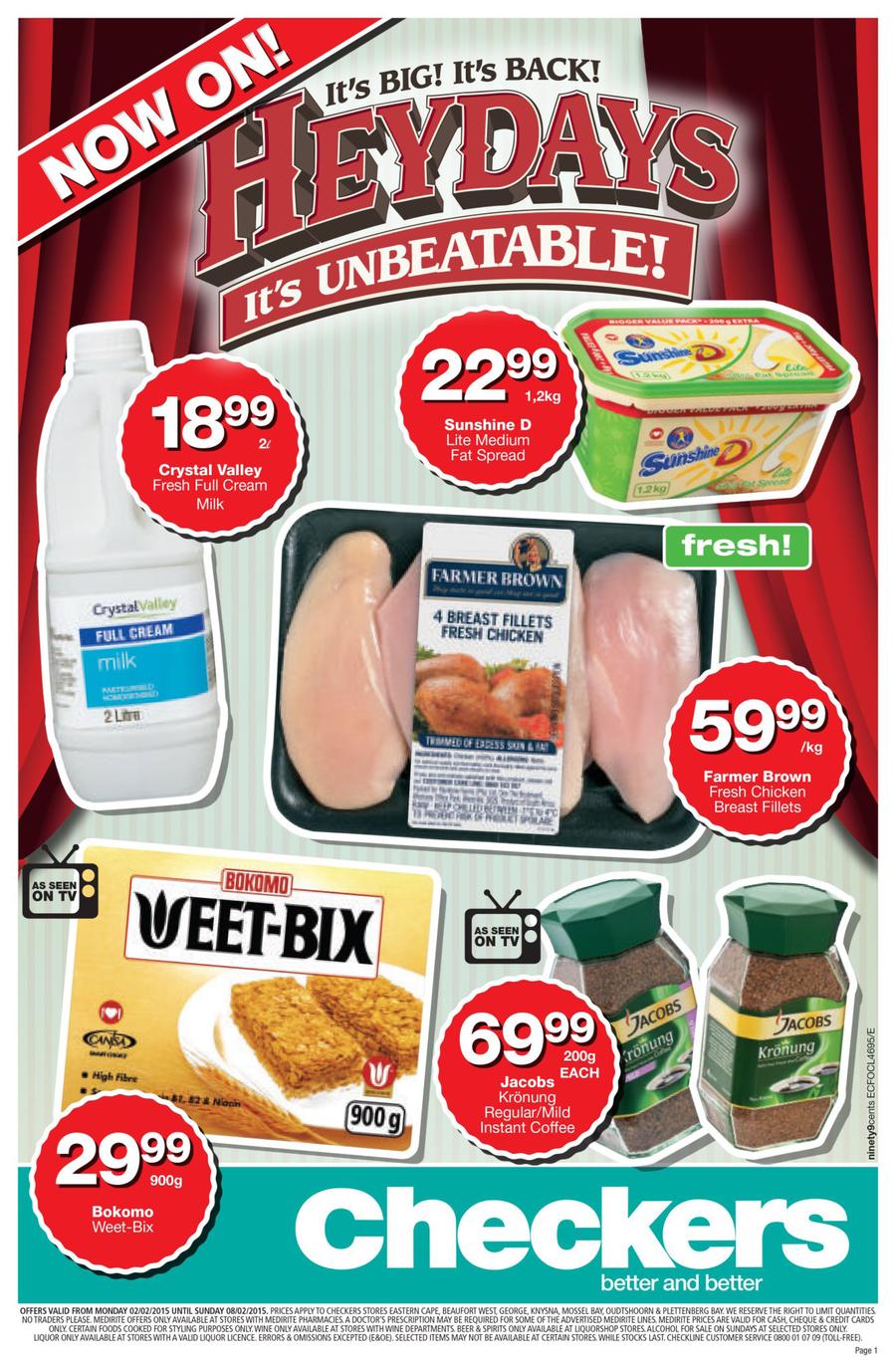 Checkers Eastern Cape : Heydays (2 Feb - 8 Feb 2015) — m.guzzle.co.za