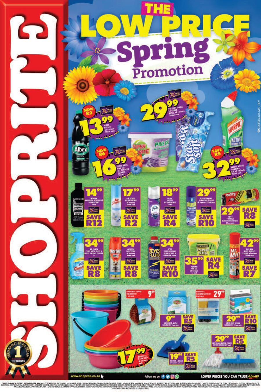 Shoprite Eastern Cape : The Low Price Spring Promotion (1 September - 1 ...