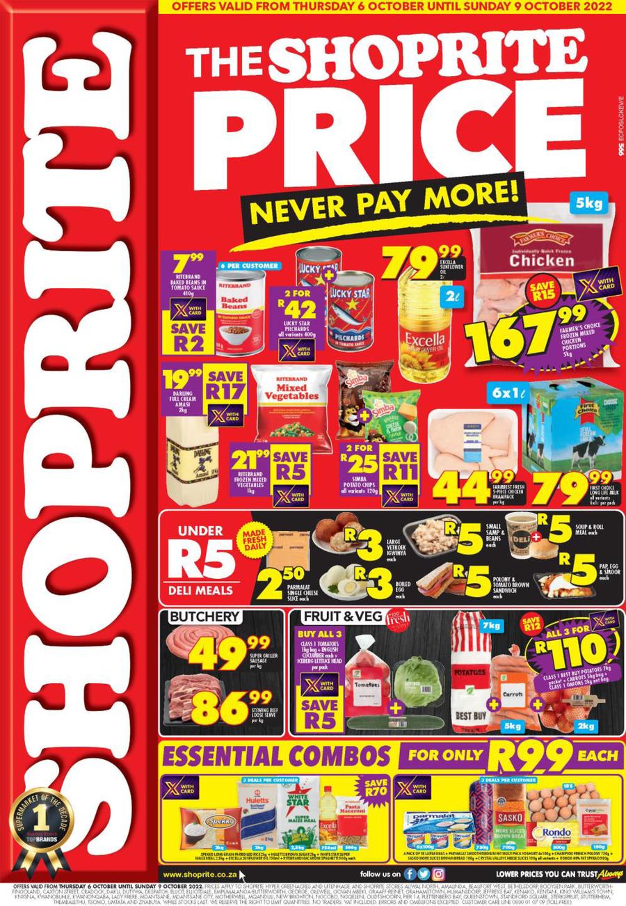 Shoprite Eastern Cape : The Shoprite Price (6 October - 9 October 2022 ...