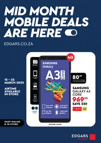 Edgars Cellular : Mid Month Mobile Deals (15 March - 22 March 2022 ...