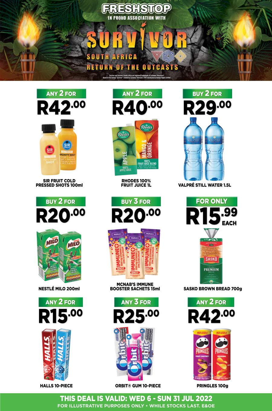 Fresh Stop : Deals (06 July - 31 July 2022) — m.guzzle.co.za