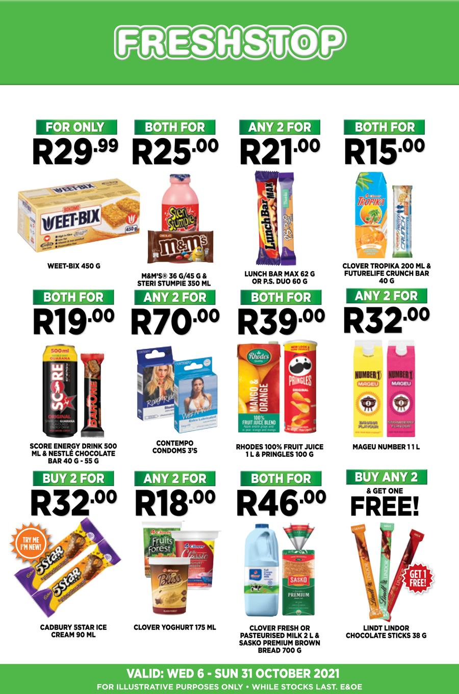 Fresh Stop : Specials (06 October - 31 October 2021) — m.guzzle.co.za