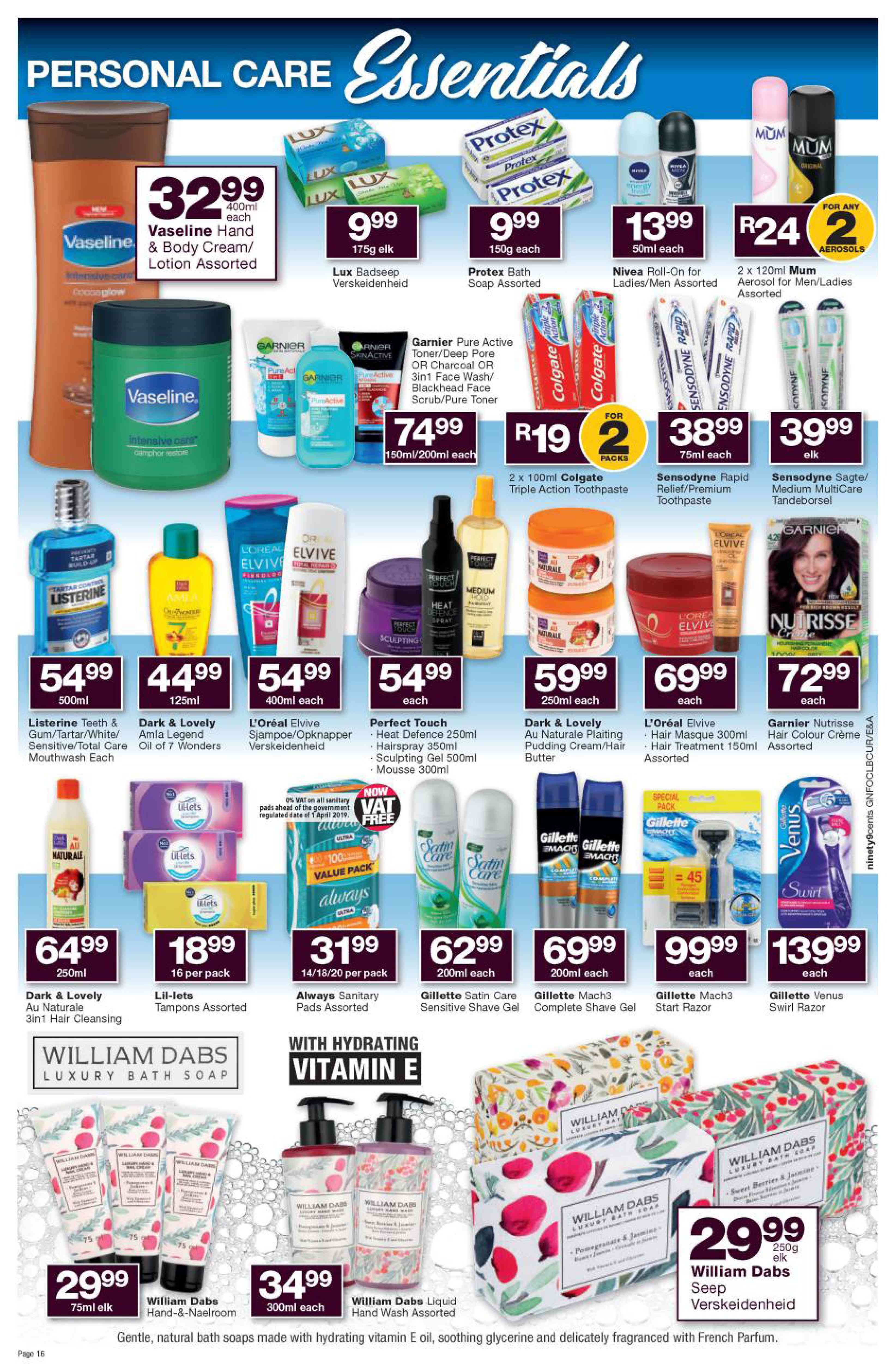 Special William Dabs Liquid Hand Wash Assorted-300ml Each — www.guzzle ...