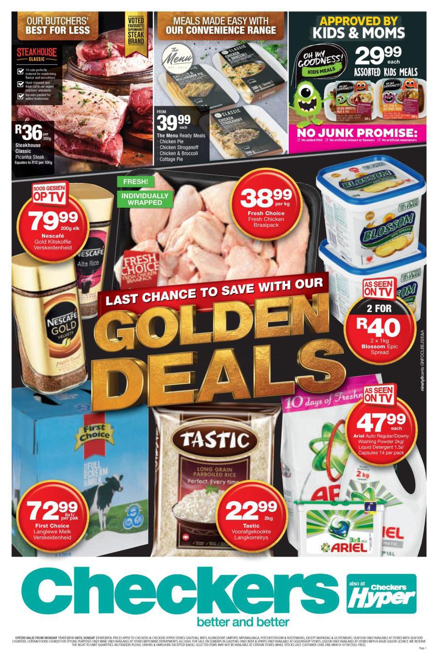 Checkers Gauteng, Mpumalanga, Limpopo, North West : Golden Celebration ...