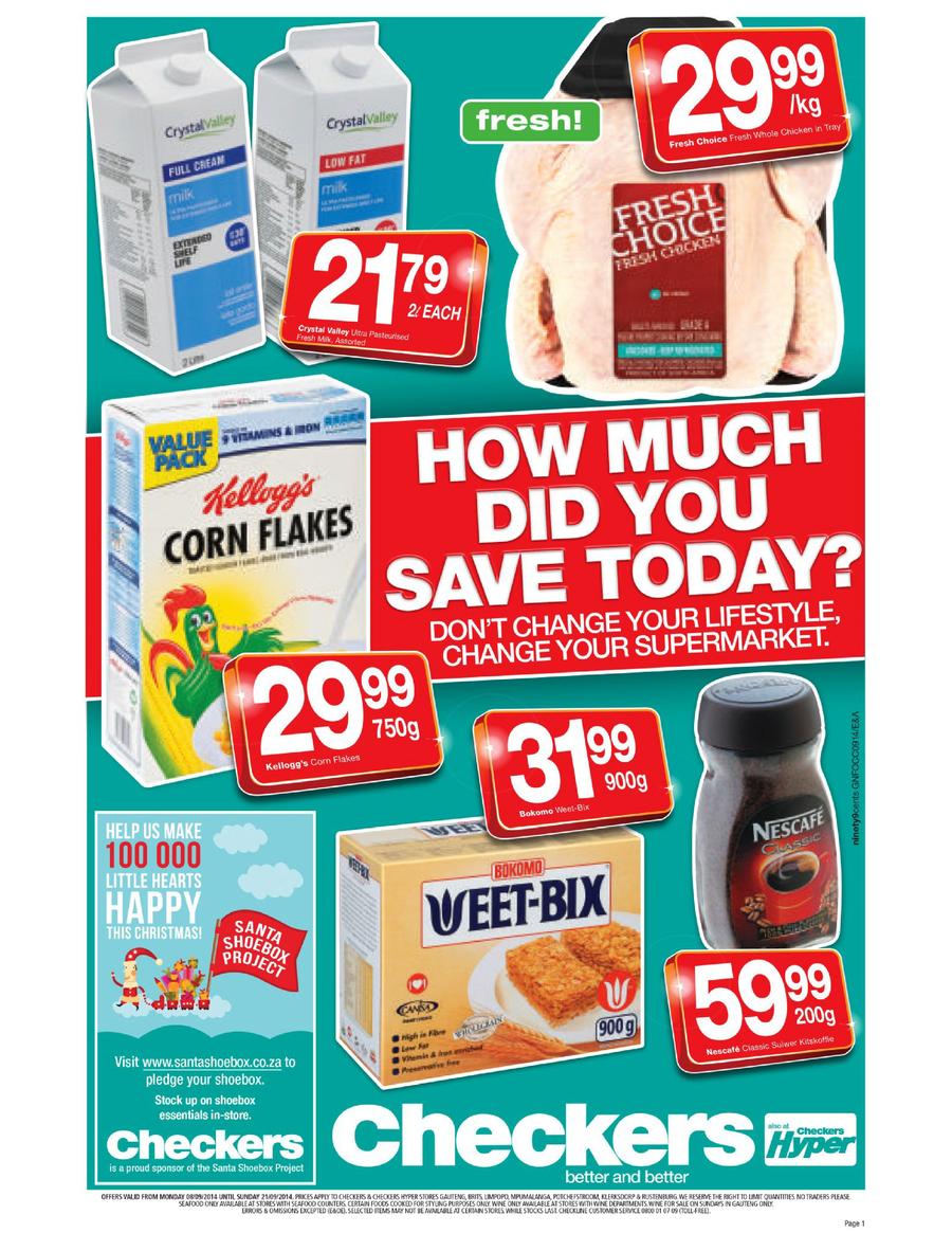 Checkers Gauteng : Specials ( 08 Sep - 21 Sep 2014 ) — www.guzzle.co.za