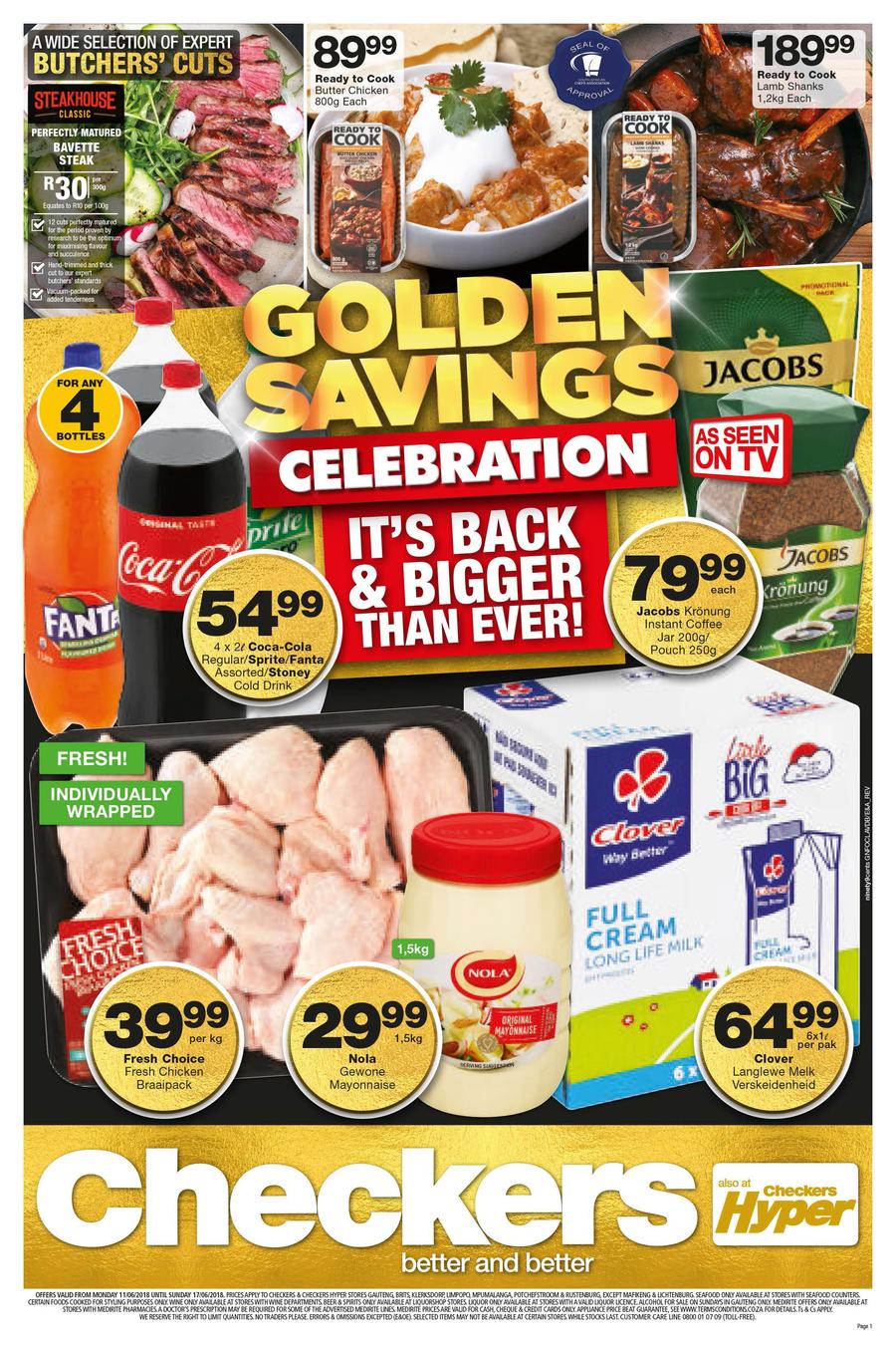 Checkers : Golden Savings (11 Jun - 17 Jun 2018) — m.guzzle.co.za