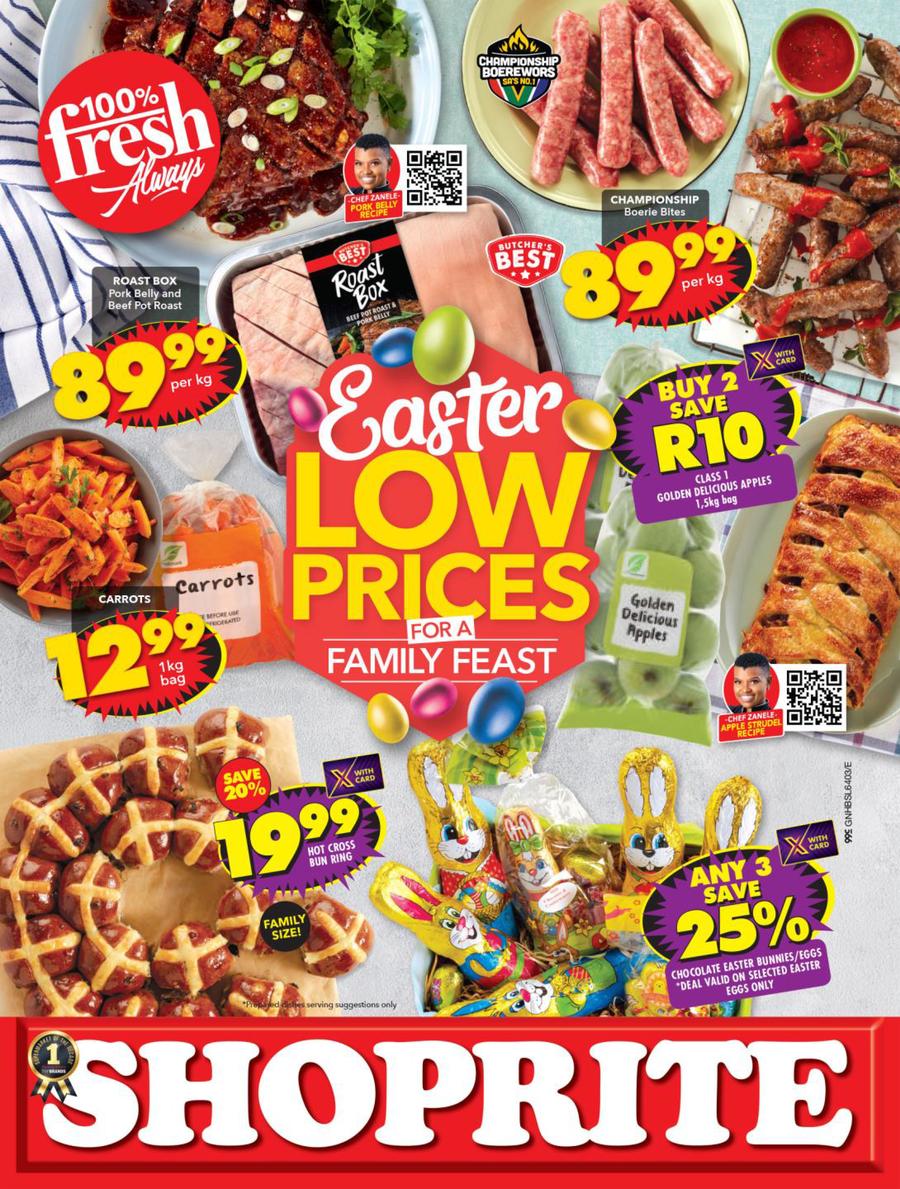 Shoprite Gauteng, Mpumalanga, North West & Limpopo : Easter Low Prices ...