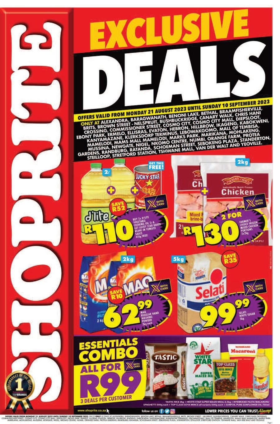 Shoprite Gauteng, Mpumalanga, North West & Limpopo : Exclusive Deals ...