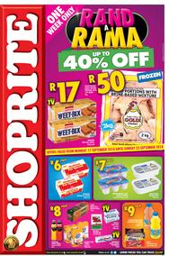 Shoprite Gauteng, Limpopo, Mpumalanga & North West : Rand a Rama ...
