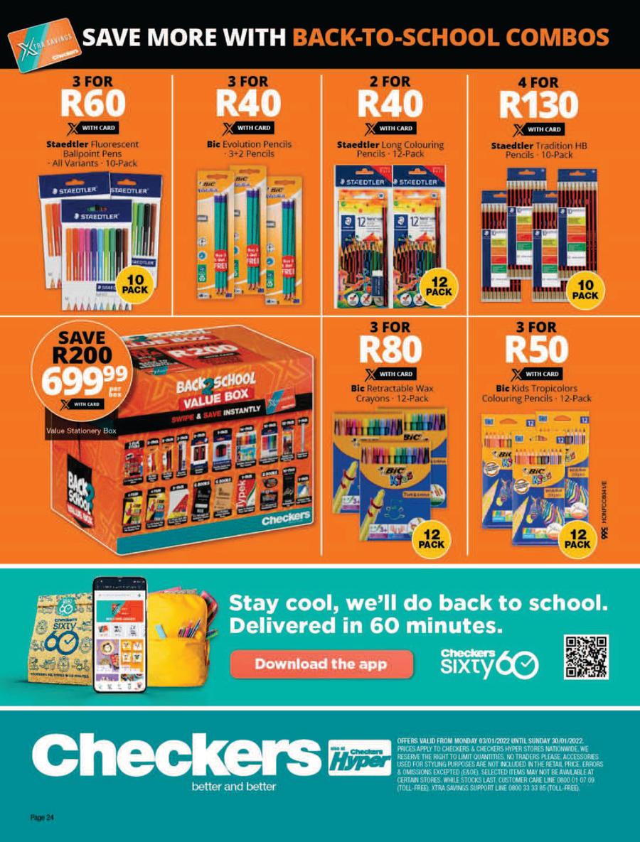 Checkers Eastern Cape : Back-To-School (3 January - 30 January 2022 ...