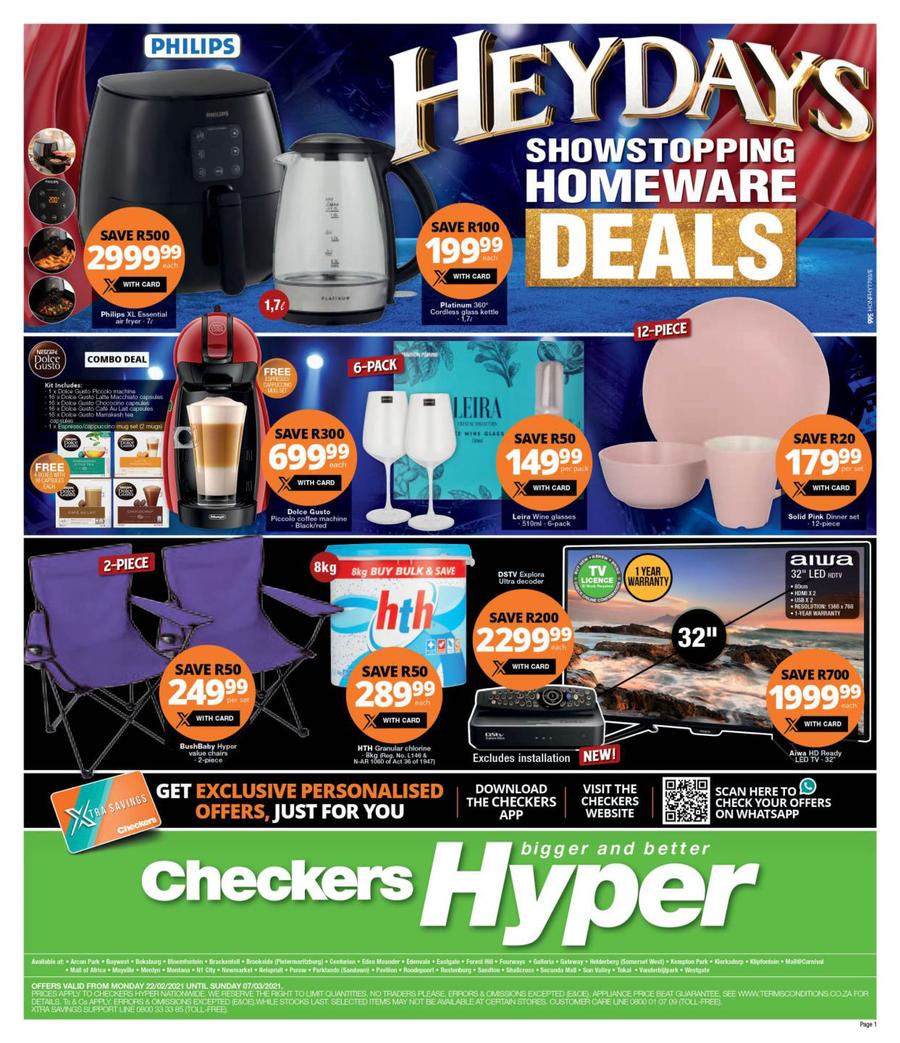 Checkers Hyper Gauteng : Heydays Promotion (22 February - 07 March 2021 ...