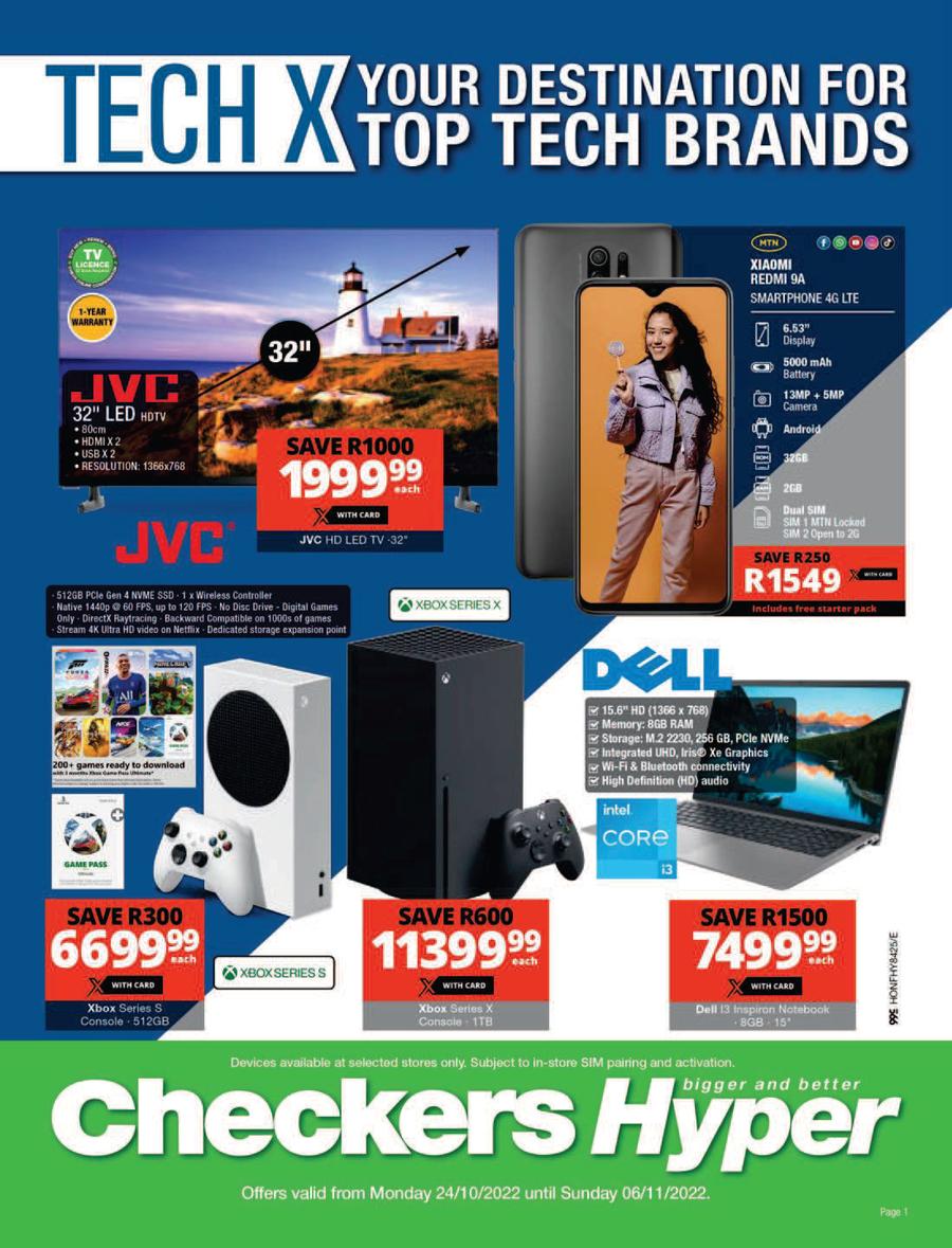 Checkers Hyper : Tech X (24 October - 6 November 2022) — m.guzzle.co.za