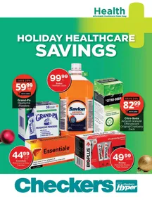 Checkers Medirite : Holiday Healthcare Savings (12 December 2022 - 2 ...