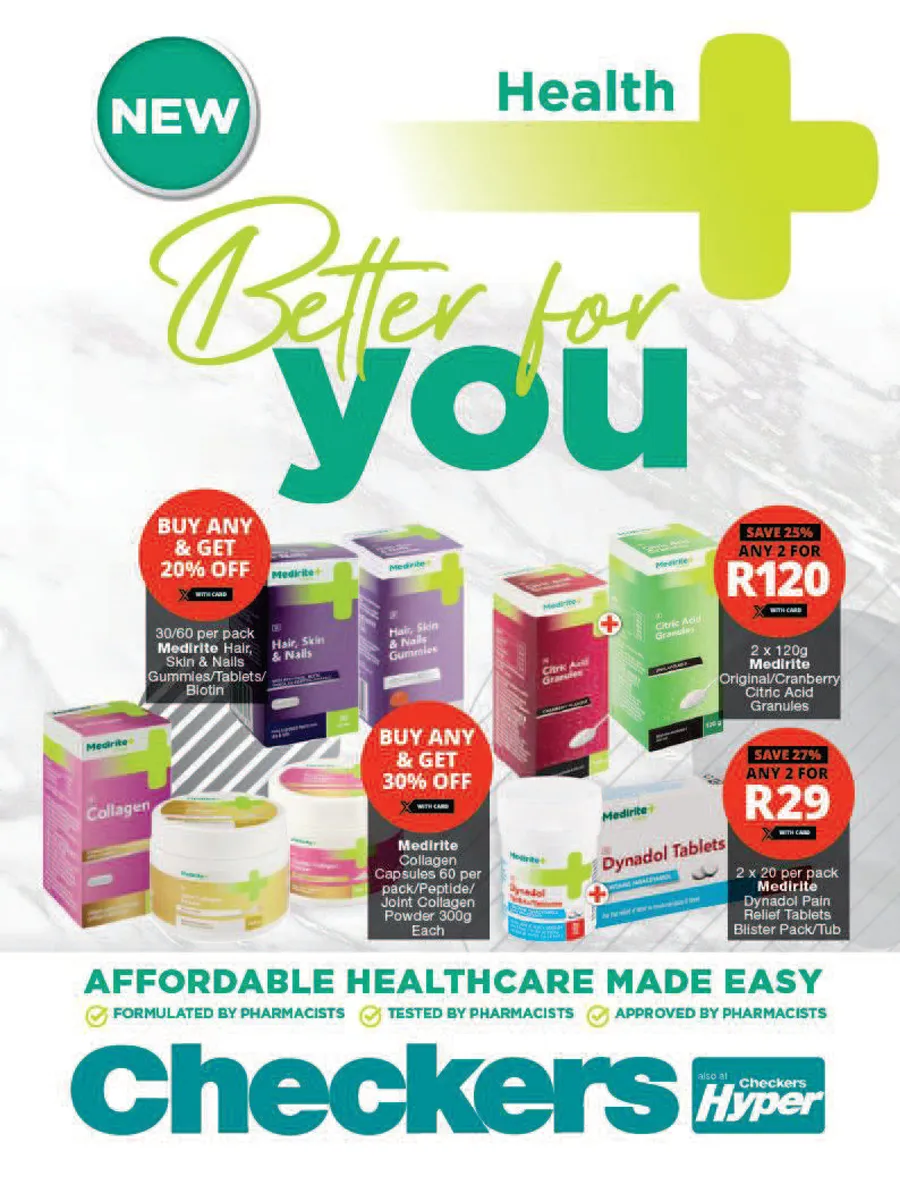 Checkers : Medirite (24 January - 11 February 2024) — m.guzzle.co.za