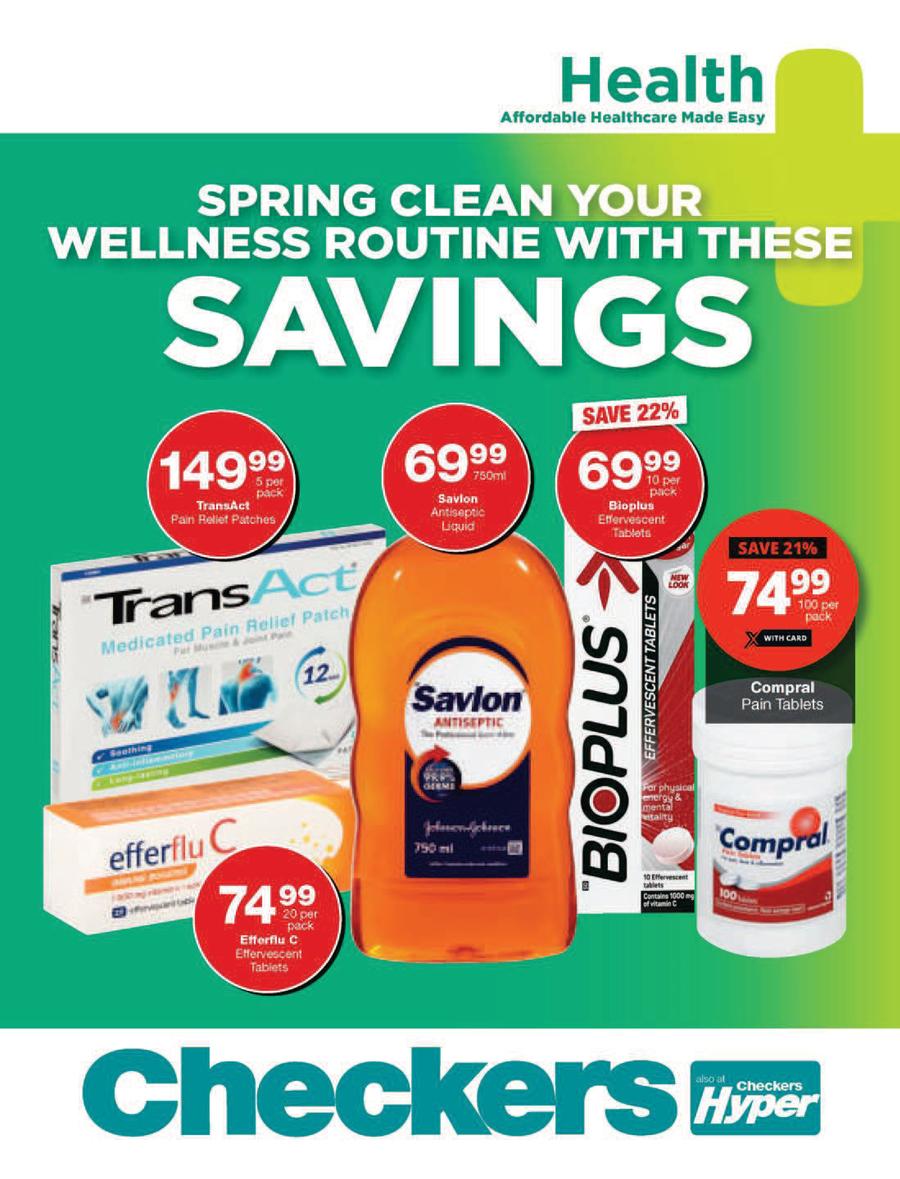 Checkers : Medirite (25 September - 8 October 2023) — m.guzzle.co.za