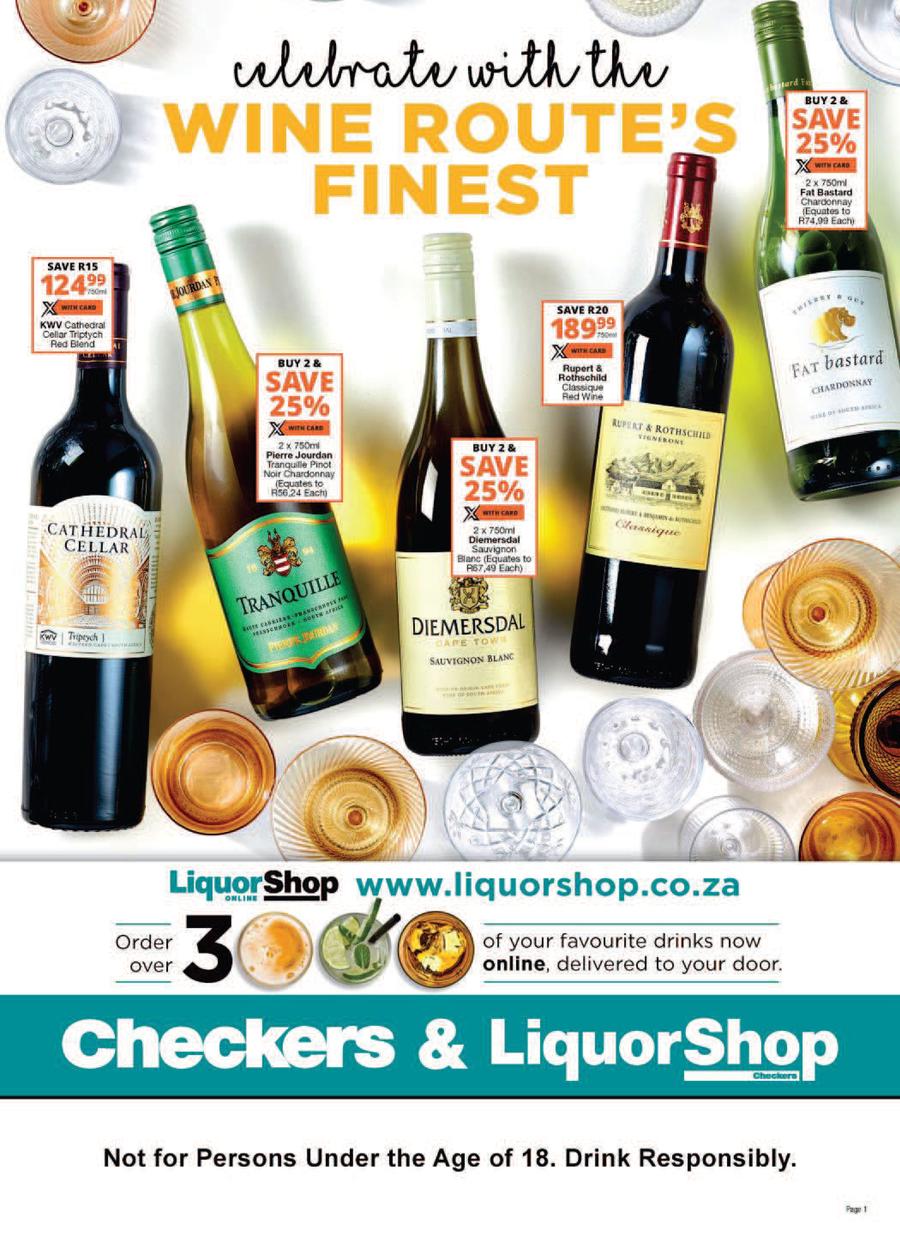 Checkers Liquor Western Cape : Easter Wine Promotion (4 April - 18 ...