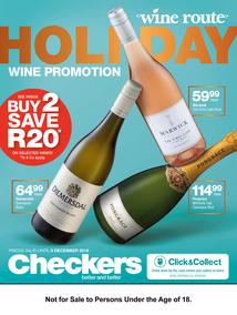 Checkers : Wine Promotion (26 Nov - 09 Dec 2018) — www.guzzle.co.za