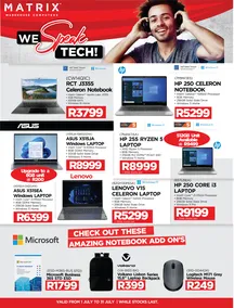 Matrix Warehouse Computers : We Speak Tech (01 July - 31 July While ...
