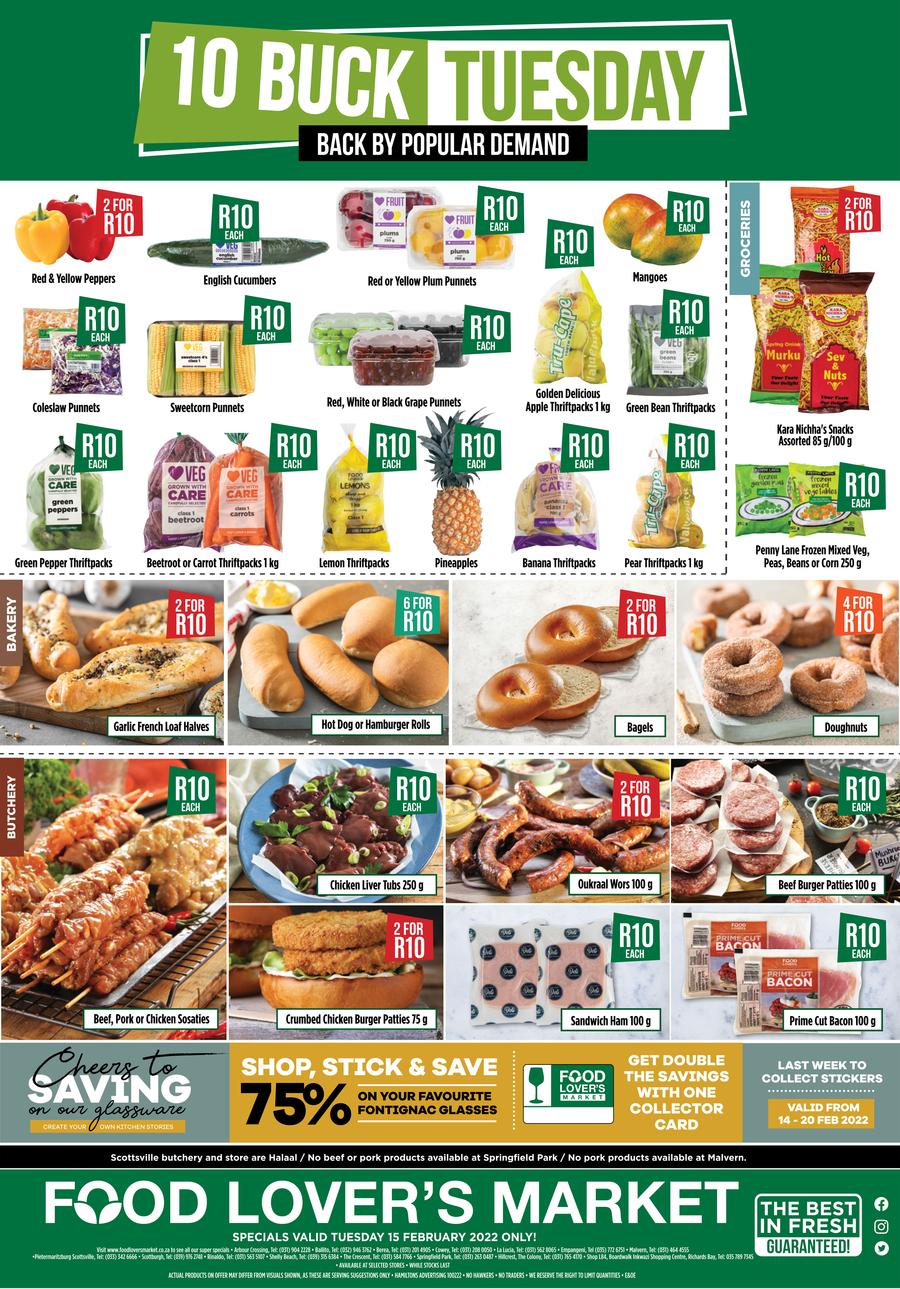 Food Lover's Market KwaZulu-Natal : 10 Buck Tuesday (15 February 2022 ...