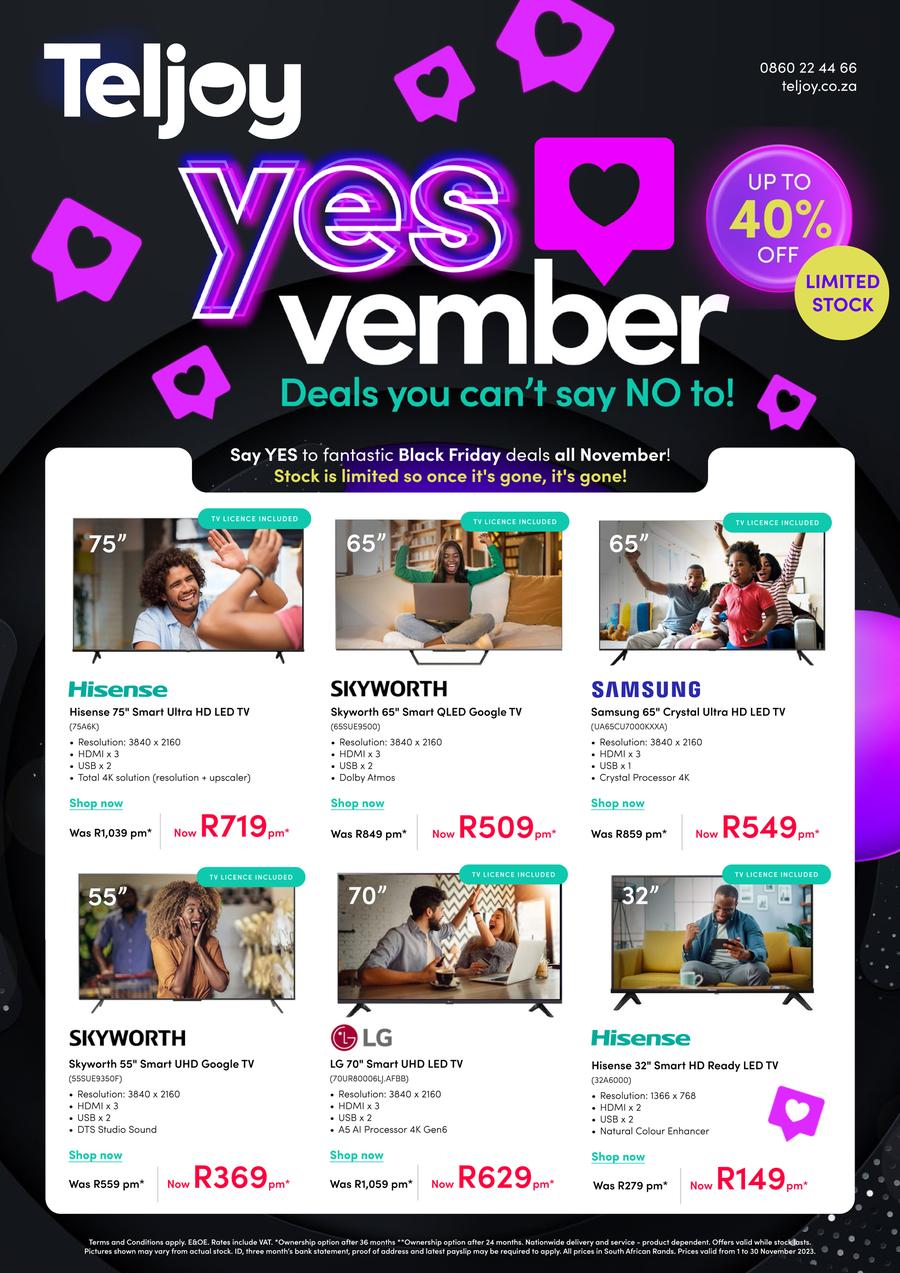 Teljoy : Black Friday Deals (01 November - 30 November 2023) — m.guzzle ...
