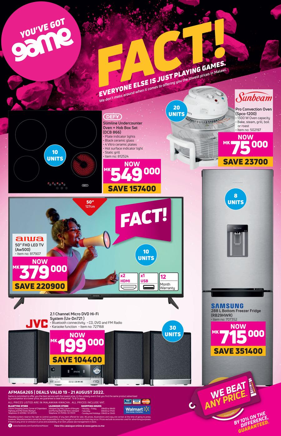 Game Malawi : Fact! Everyone Else Is Just Playing Games (19 August - 21 ...