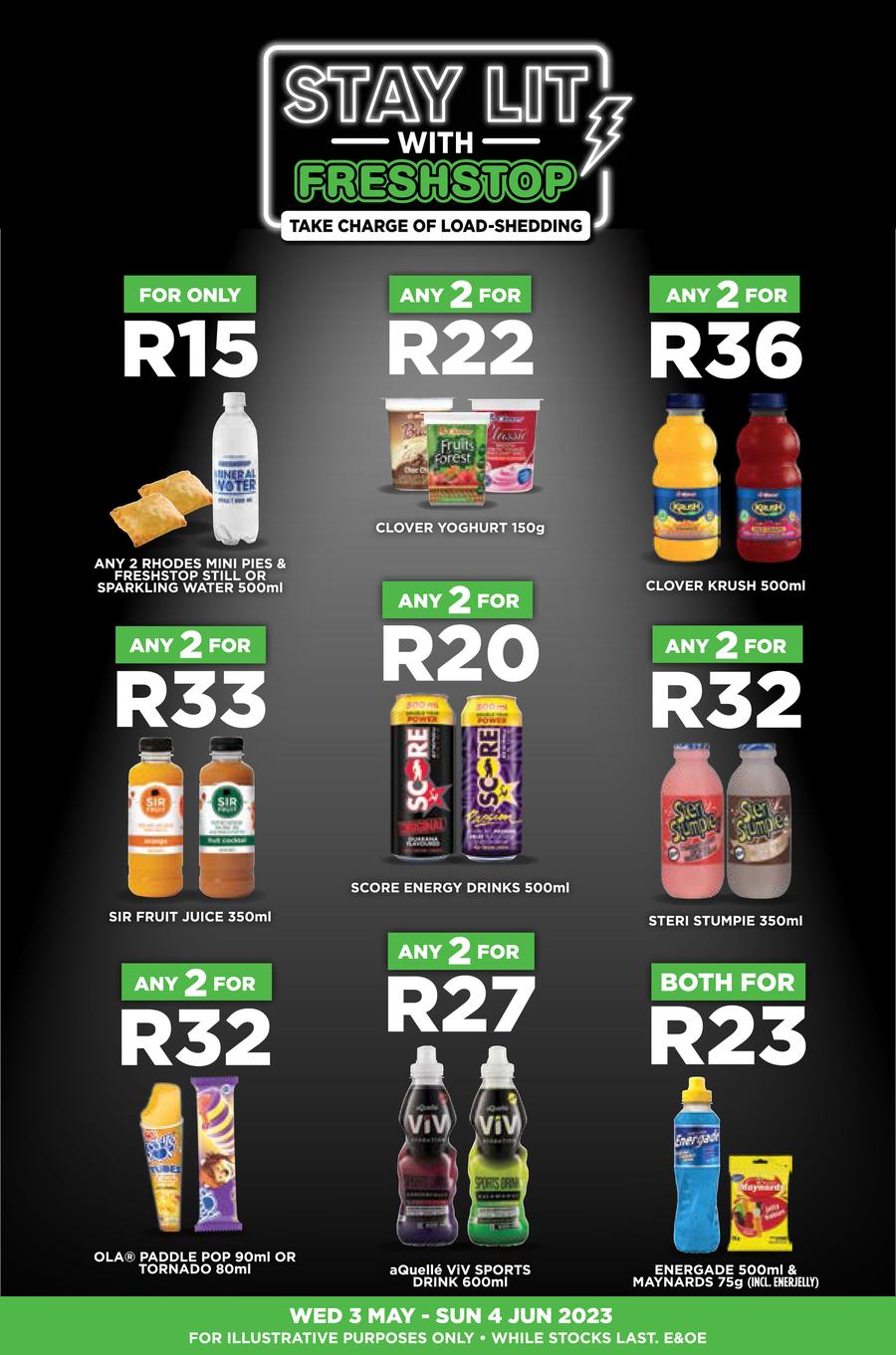 Fresh Stop : Stay Lit With Fresh Stop (03 May - 04 June 2023) — m ...