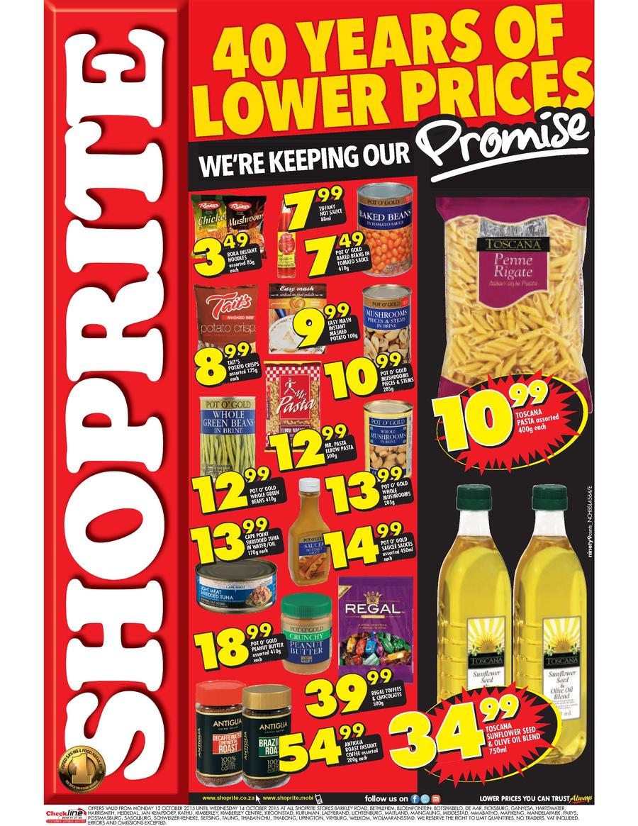 Shoprite Free State : Lower Prices (12 Oct - 18 Oct 2015) — m.guzzle.co.za
