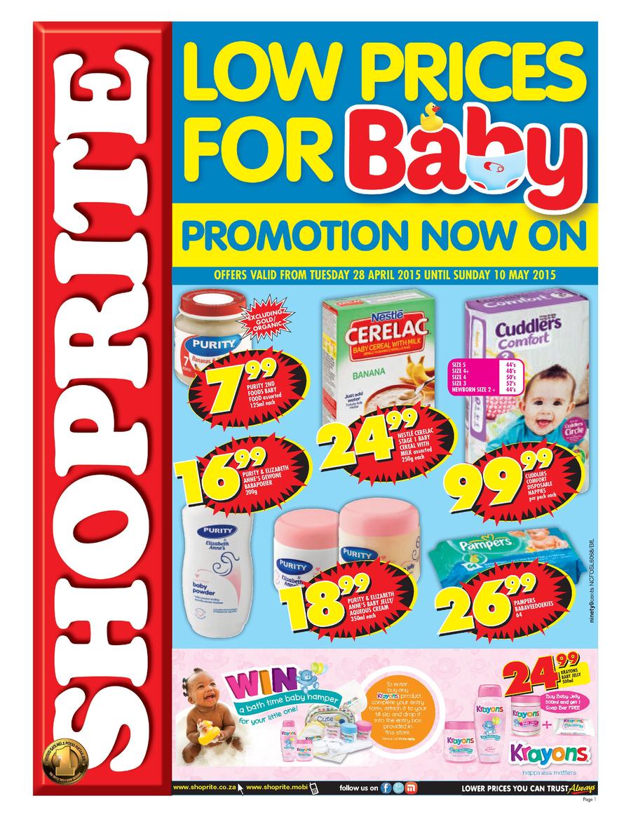 Shoprite Northern Cape : Baby Specials (28 Apr - 10 May 2015) — m ...