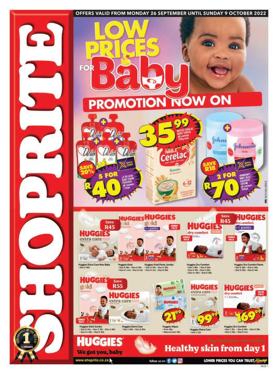 Shoprite Northern Cape & Free State : Low Prices For Baby (26 September ...