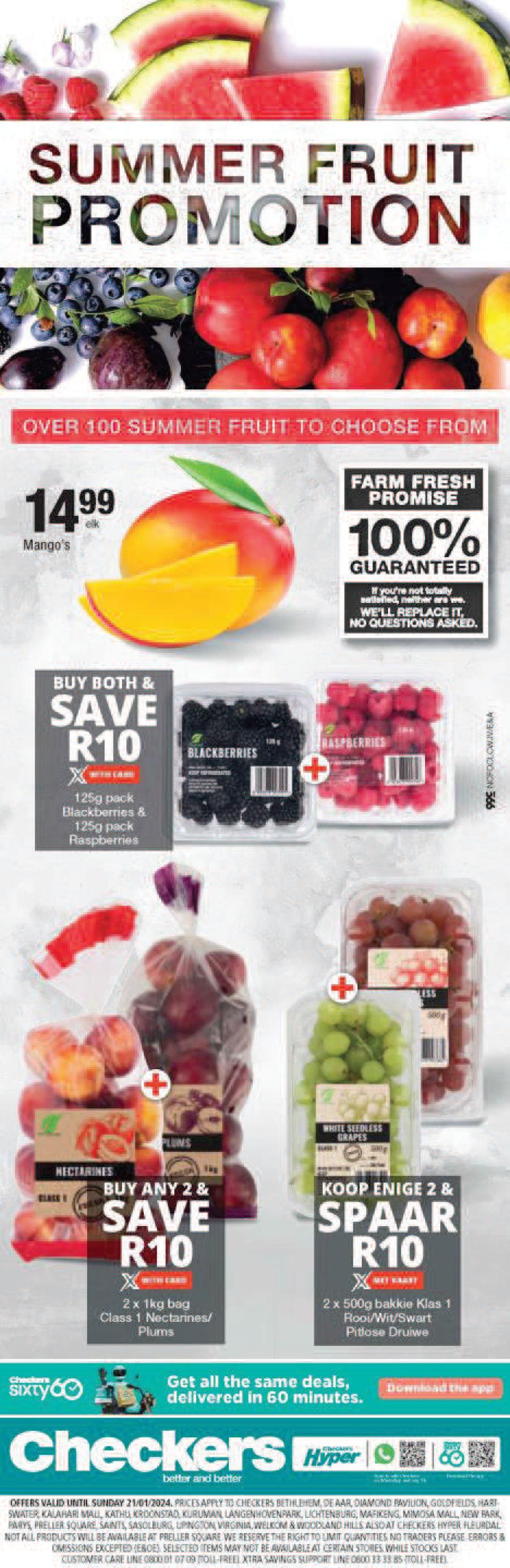 Checkers Northern Cape : Summer Fruit Promotion (18 January - 21 ...
