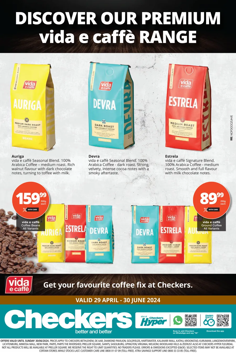Checkers Northern Cape : Vida E Caffe Promotion (29 April - 30 June ...