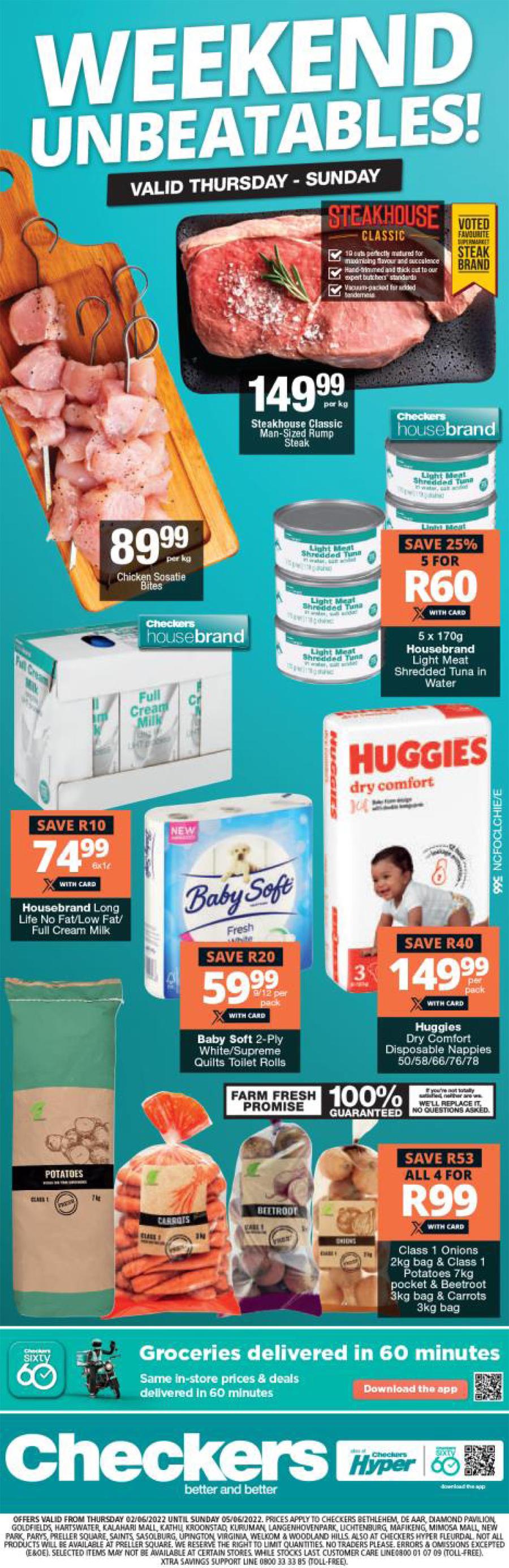 Checkers Northern Cape : Weekend Unbeatables (2 June- 5 June 2022) — m ...