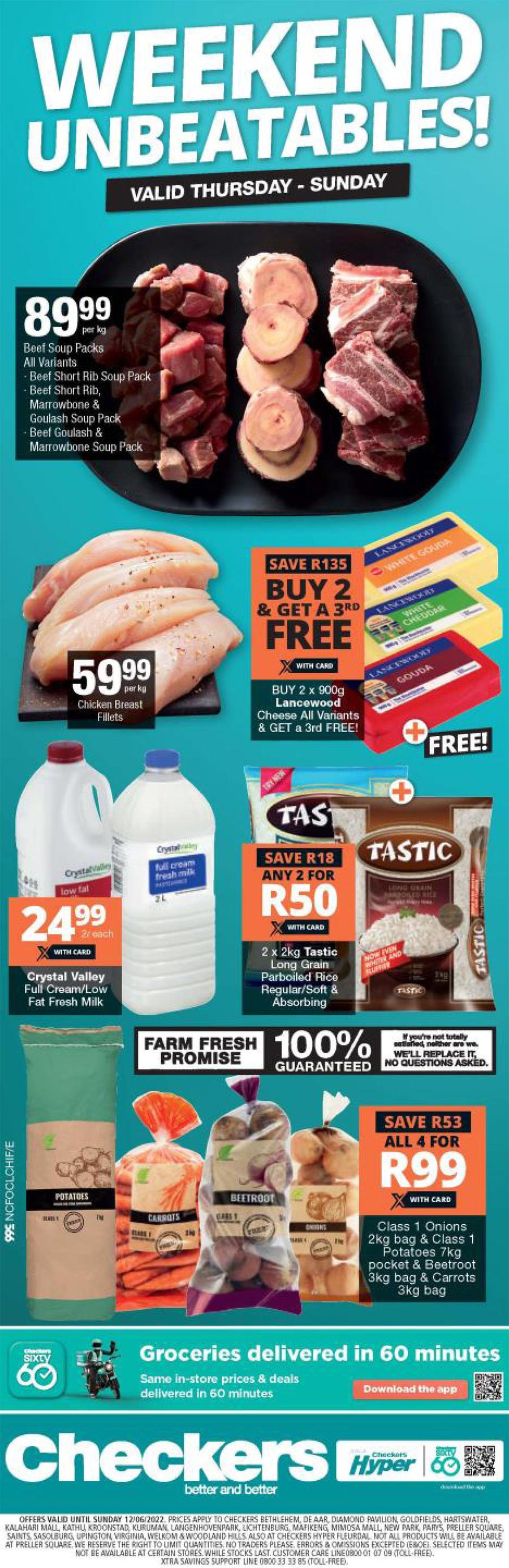 Checkers Northern Cape : Weekend Unbeatable! (9 June - 12 June 2022 ...