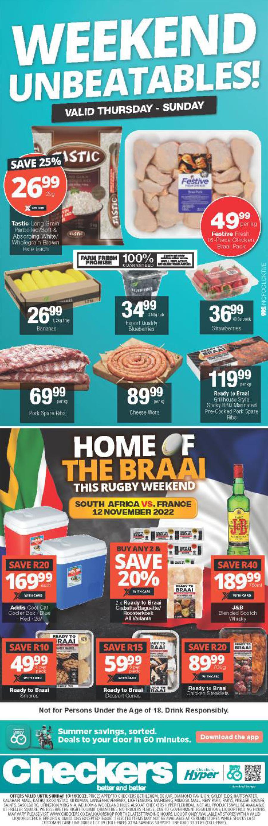 Checkers Northern Cape : Weekend Unbeatables (10 November - 13 November ...