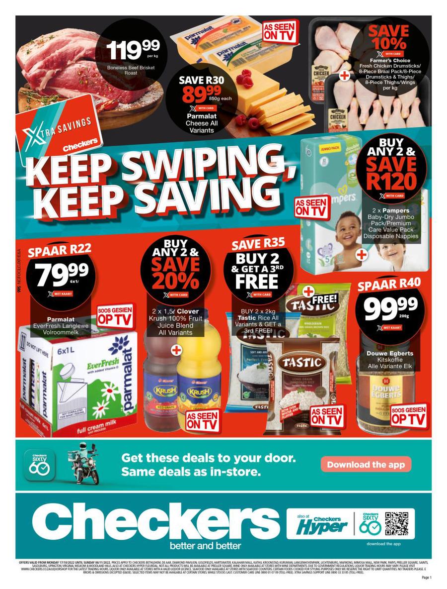 Checkers Northern Cape : Xtra Weekend (17 October - 06 November 2022 ...