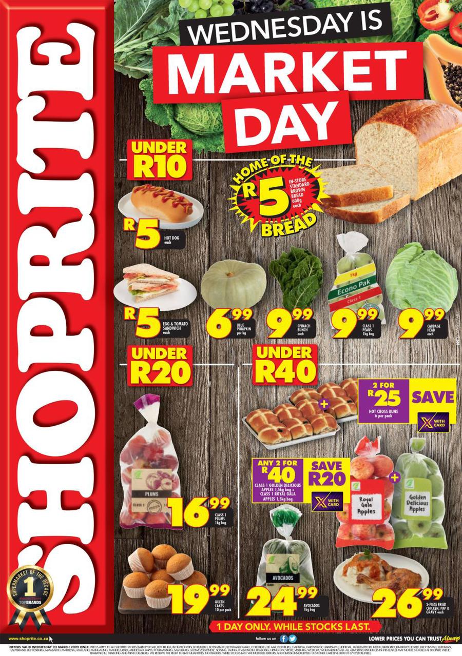 Shoprite Northern Cape & Free State : Wednesday Is Market Day (23 March ...