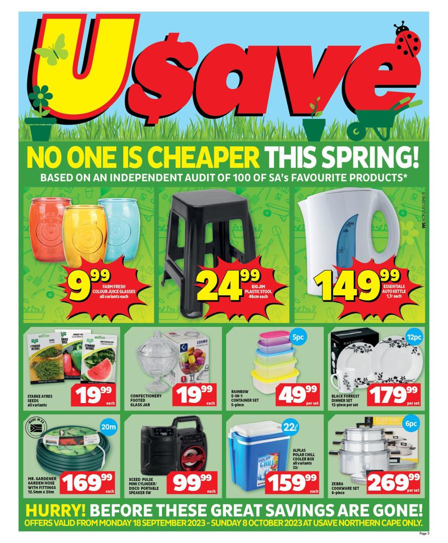 Usave Northern Cape, North West, Free State : No One Is Cheaper (18 ...