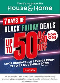 House & Home : 7 Days Of Black Friday Deals Now On (21 November - 27 ...