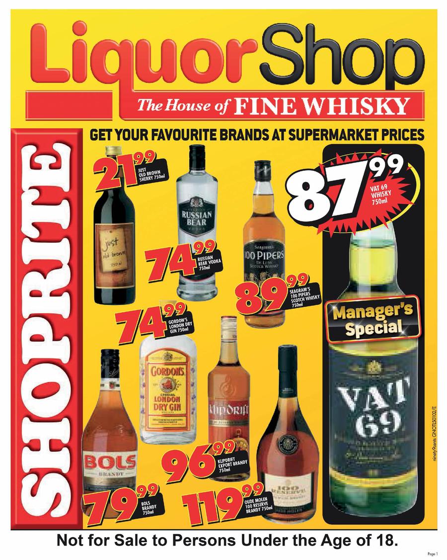 Shoprite Gauteng : Liquor Shop ( 22 May - 08 Jun 2014 ) — m.guzzle.co.za