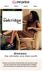 Mr Price : The Oakridge Edit (Request Valid Date From Retailer) — www.guzzle.co.za