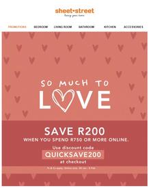 Sheet Street : So Much Love To (Request Valid Date From Retailer) — www ...