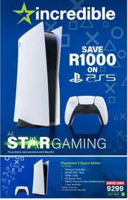 Incredible Connection : Save R1000 On PS5 (25 April - 08 May) — www ...