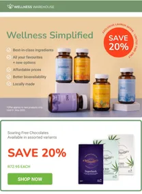 Wellness Warehouse : Wellness Simplified (Request Valid Date From Retailer) — www.guzzle.co.za