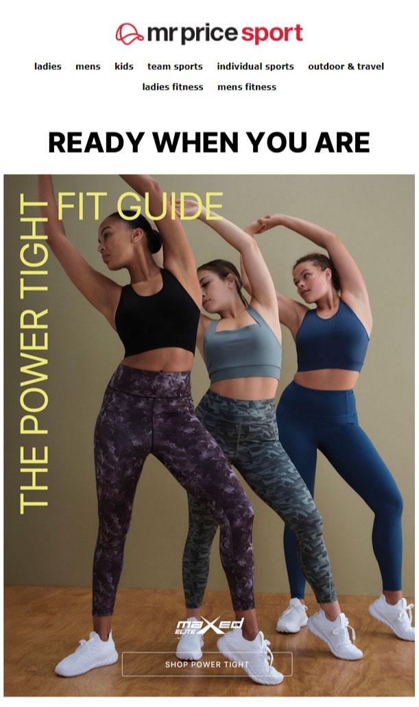Mr Price Sport : The Power Tight Fit Guide (Request Valid Date From ...