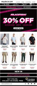 Markham : Black Friday 30% Off (Request Valid Date From Retailer) — www ...